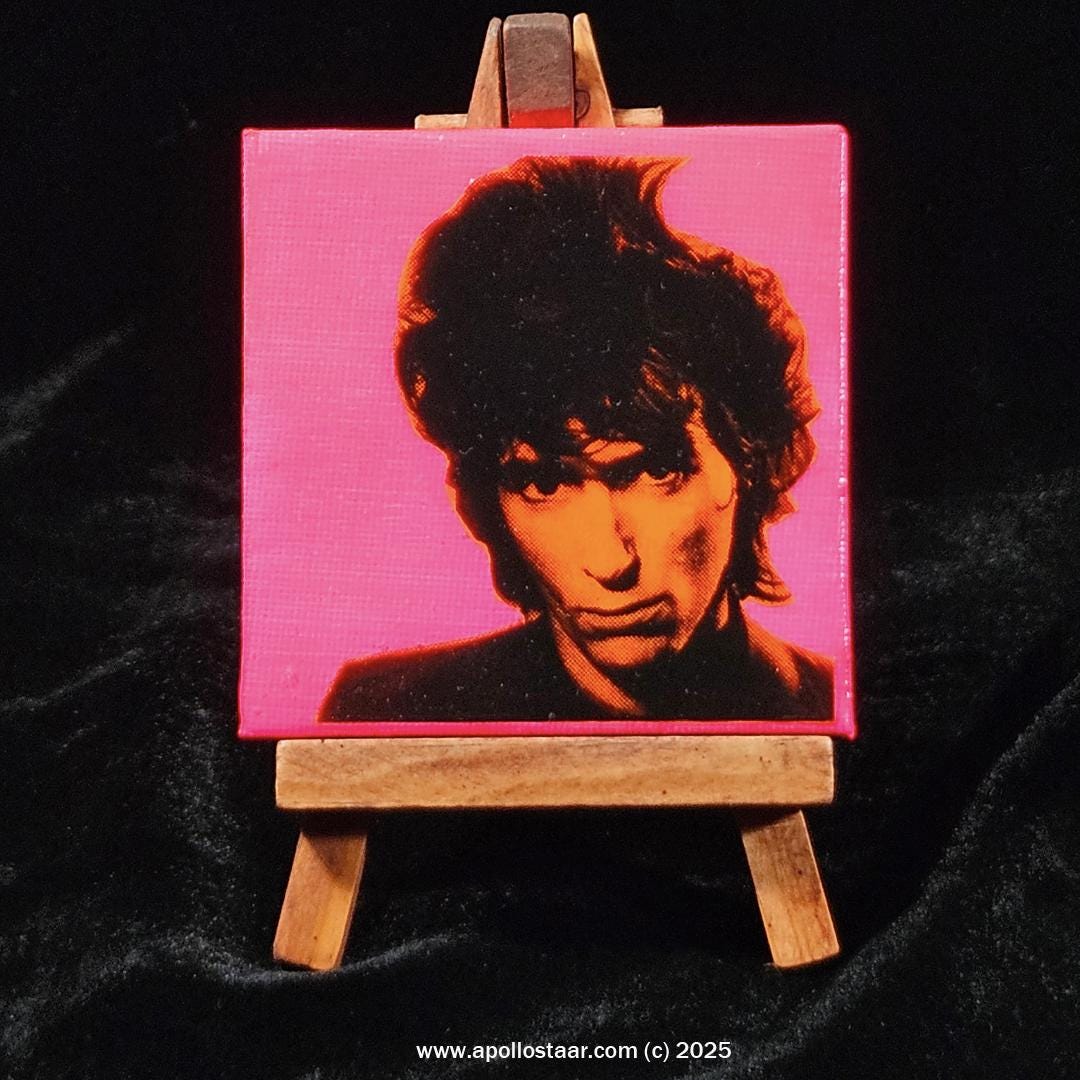 MINI 3x3 Inch POP-ART Painting of Johnny Thunders of the New York Dolls ...