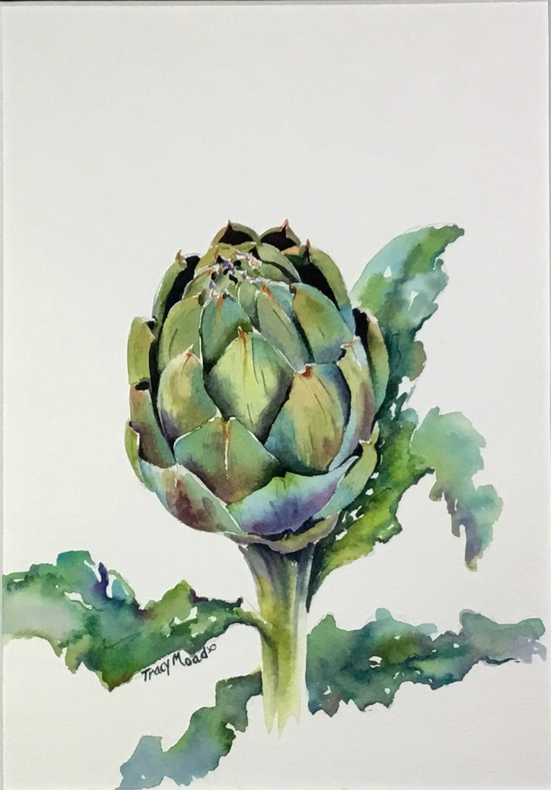 Vegetable Art, Art E. Choke, Original Painting, Botanical Art - Etsy