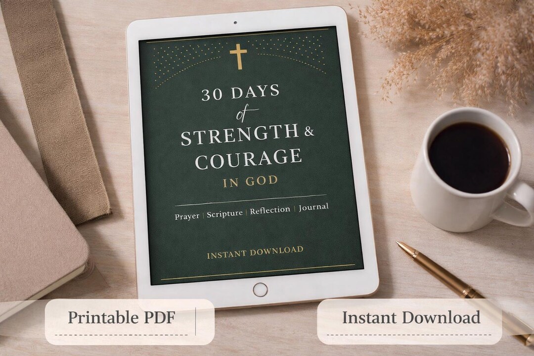 30 Days of Strength & Courage | Christian Devotional Printable | Faith ...