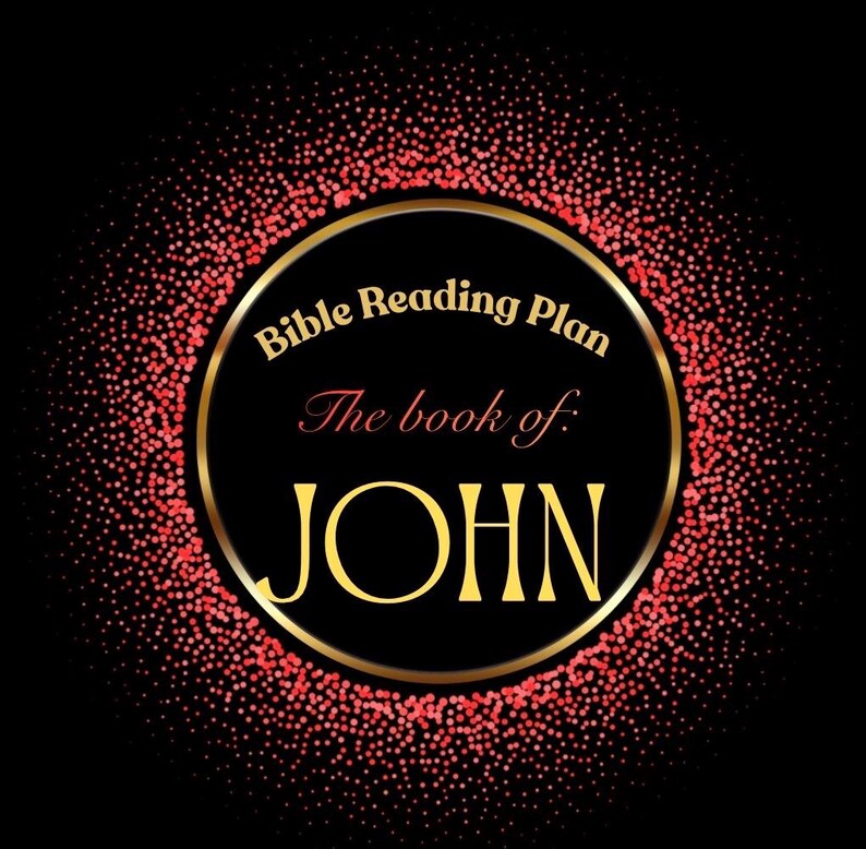 Bible Reading Plan, the Book of John. 6-page PDF Download. - Etsy