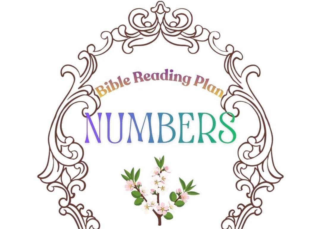 Bible Reading Plan - the Book of Numbers. 8-page PDF Digital Download ...