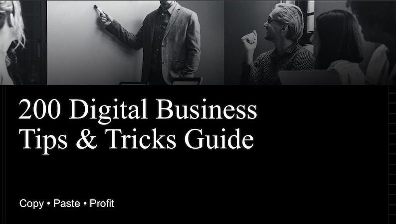200 Digital Business Tips & Tricks Guide - Etsy