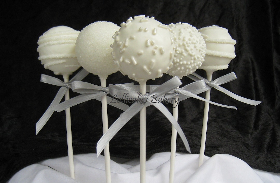 Winter Wedding Favors: Premium Wedding Cake Pops Made to Order With ...