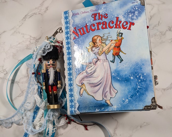 Junk Journal Handmade - Little Golden Book the Nutcracker - Ephemera ...