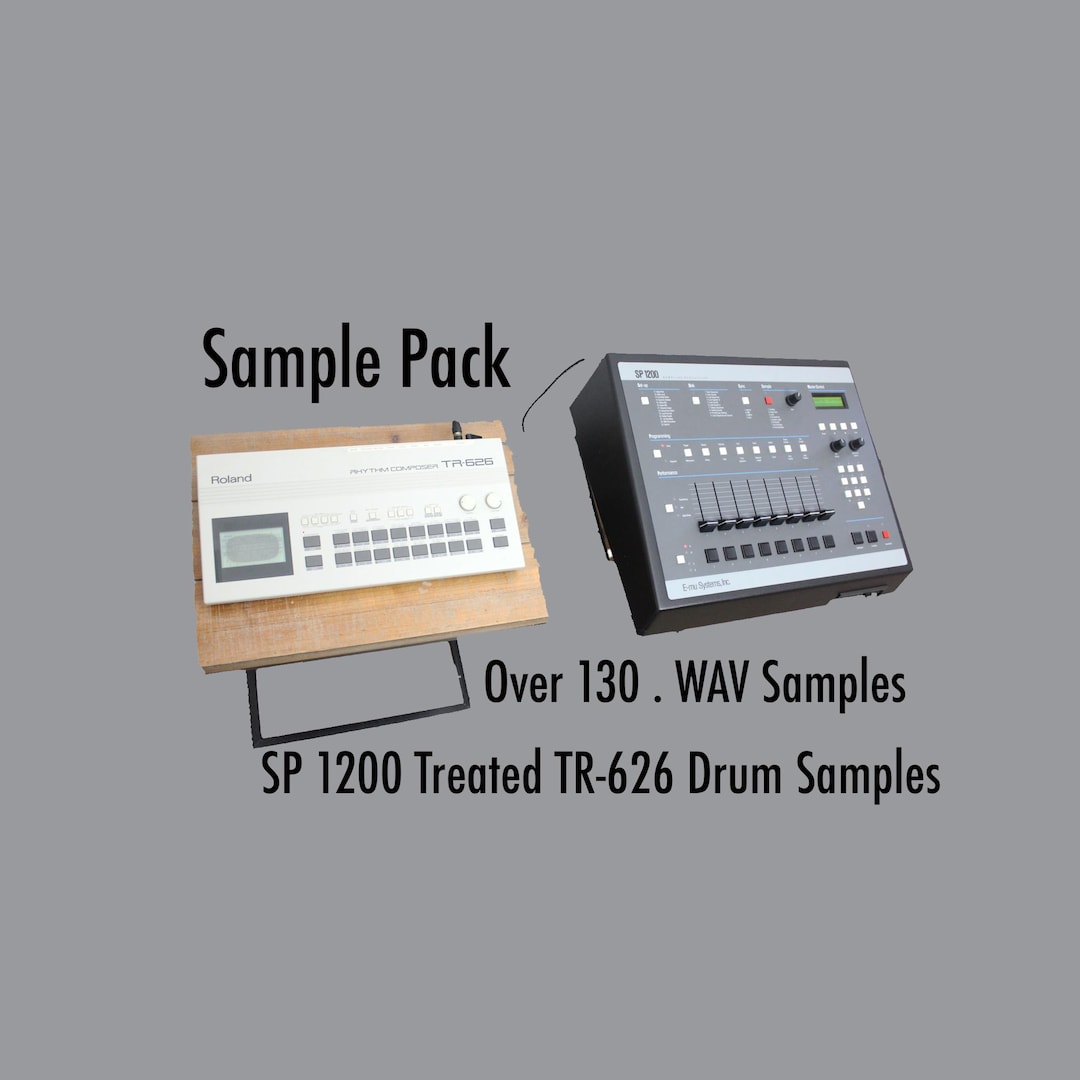 Roland TR 626 Sampled Into 12 Bit Emu SP 1200 Drum Sample Pack 130 ...