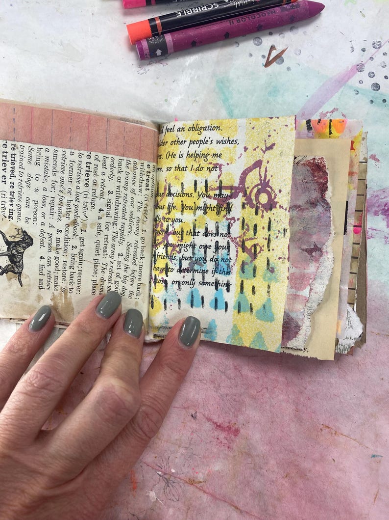 Handmade Art Junk Journal - Etsy
