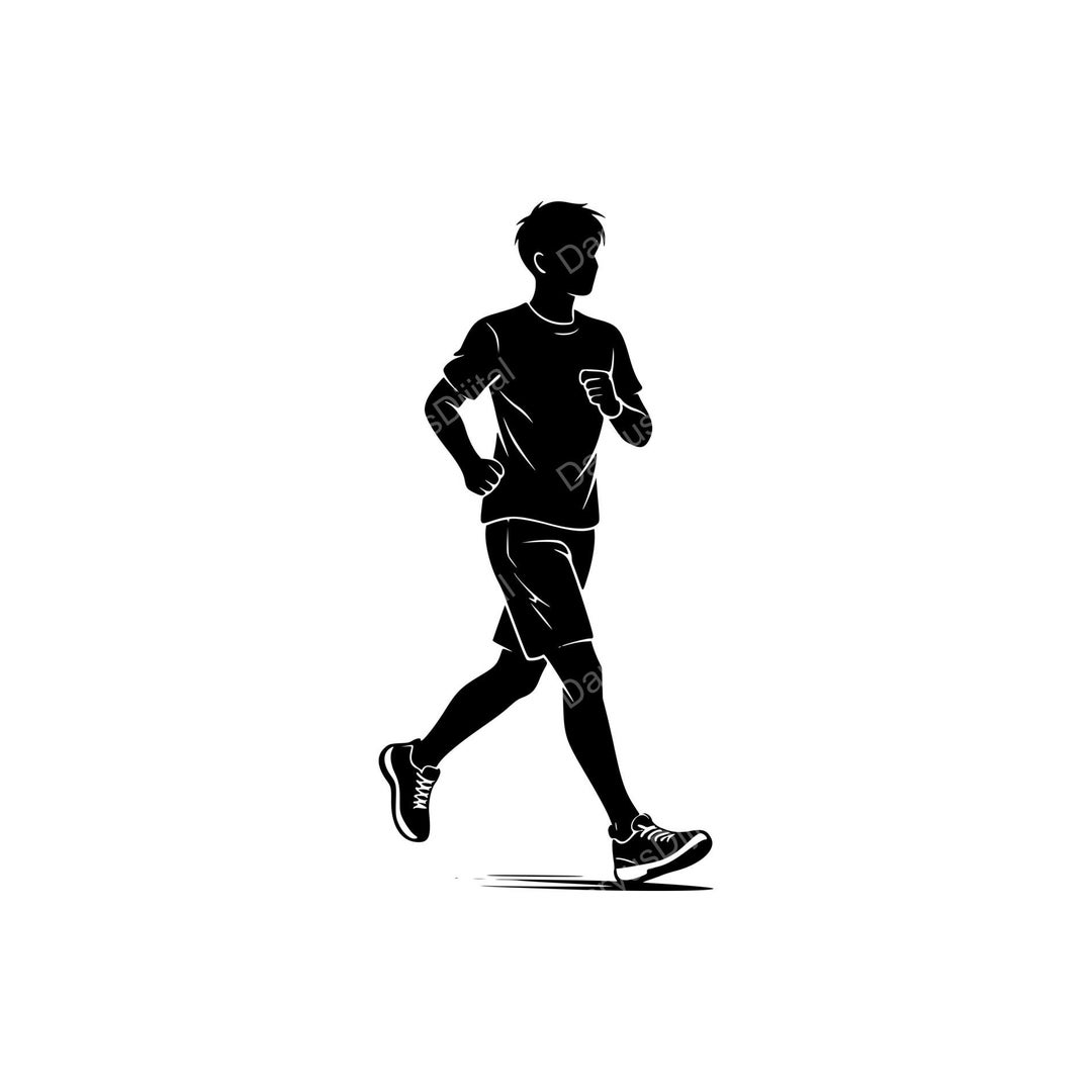 Runner Silhouette SVG PNG JPG | Fitness Cut File for Cricut - Etsy