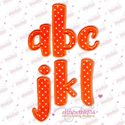 Chachie Applique Machine Embroidery Font Monogram Alphabet 4 - Etsy