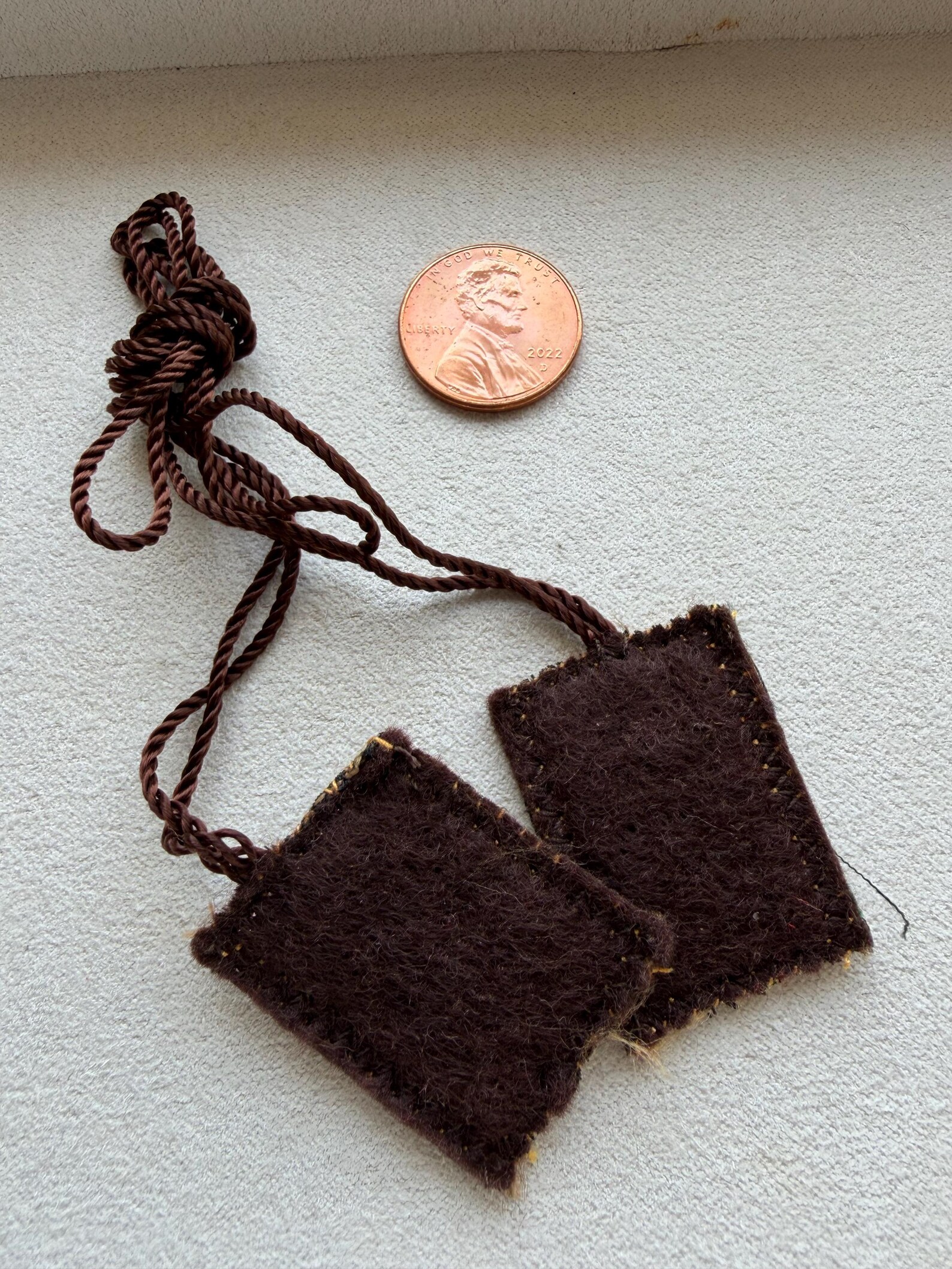 St. Benedict Scapular – Catholic Devotional Brown Scapular With ...