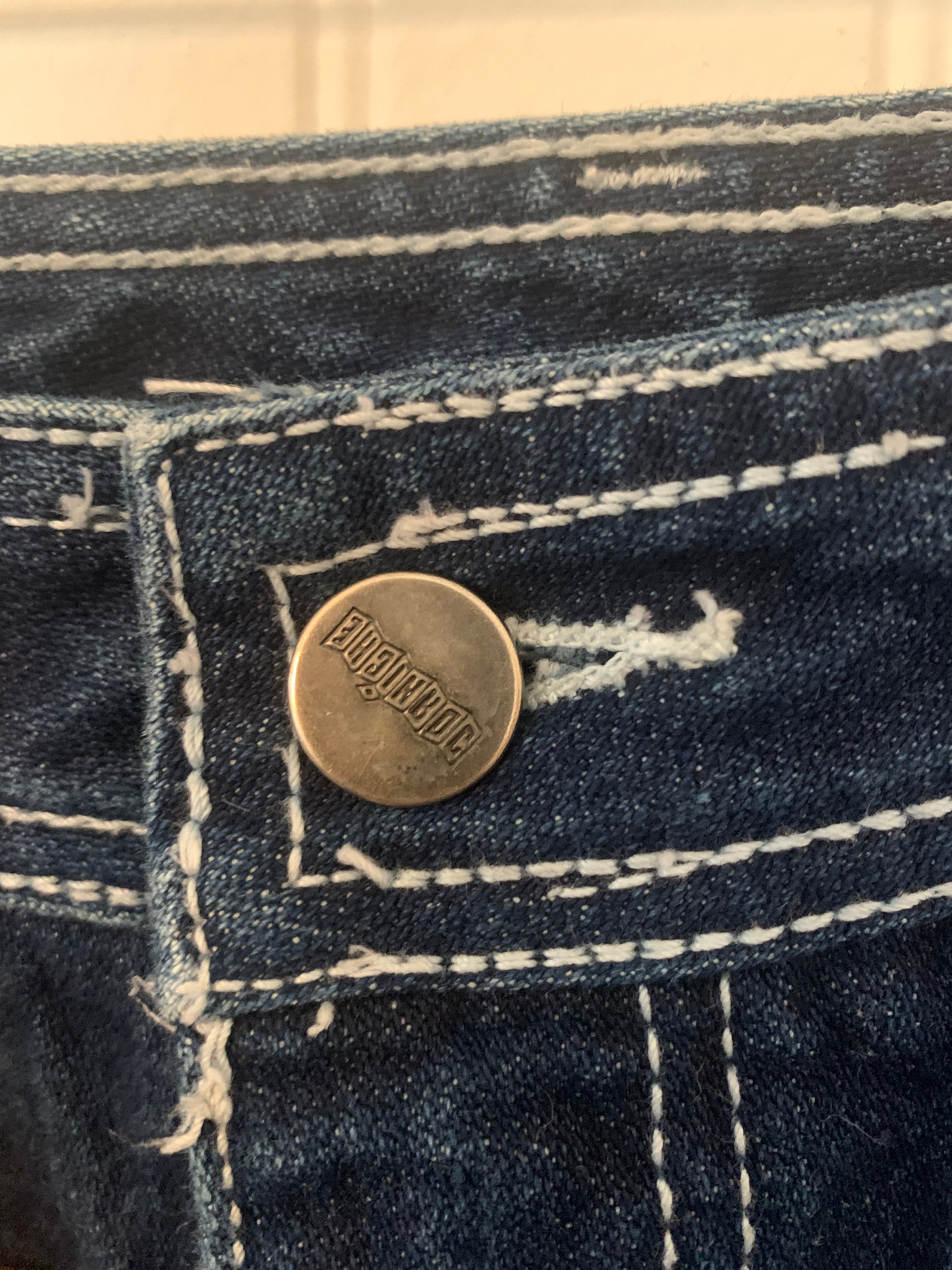 Vintage Corniche Dark Denim Jeans With Contrast Stitching - Etsy