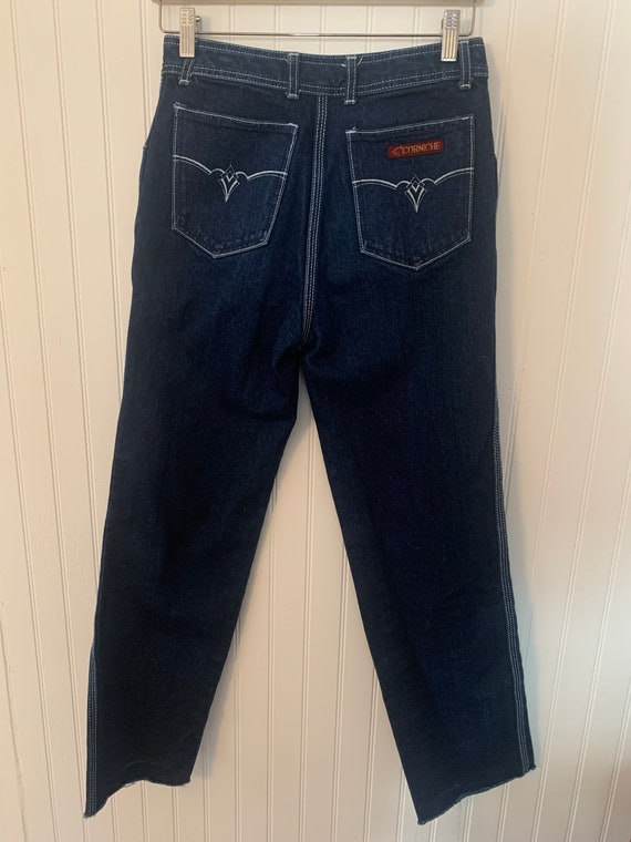 Vintage Corniche dark denim jeans with contrast stitc… - Gem