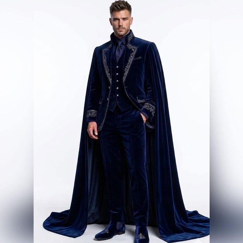 Mens Formal Cape Suit - Etsy