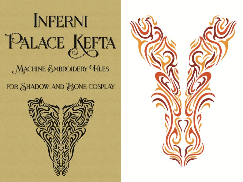 Inferni Palace Kefta: Machine Embroidery Files for Shadow and - Etsy