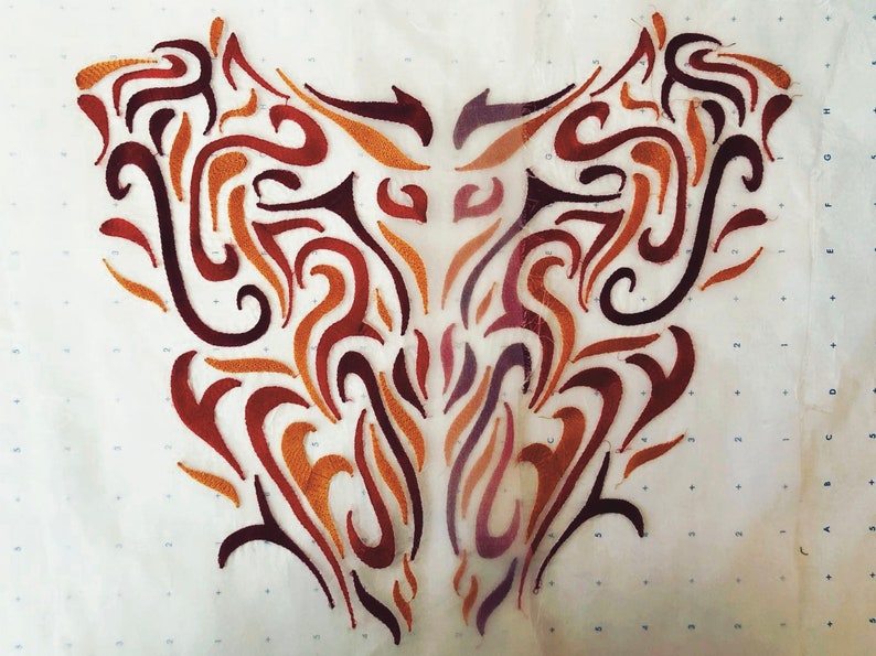 Embroidered Inferni Kefta Lace Appliqués, Marie Shadow and Bone Grisha ...