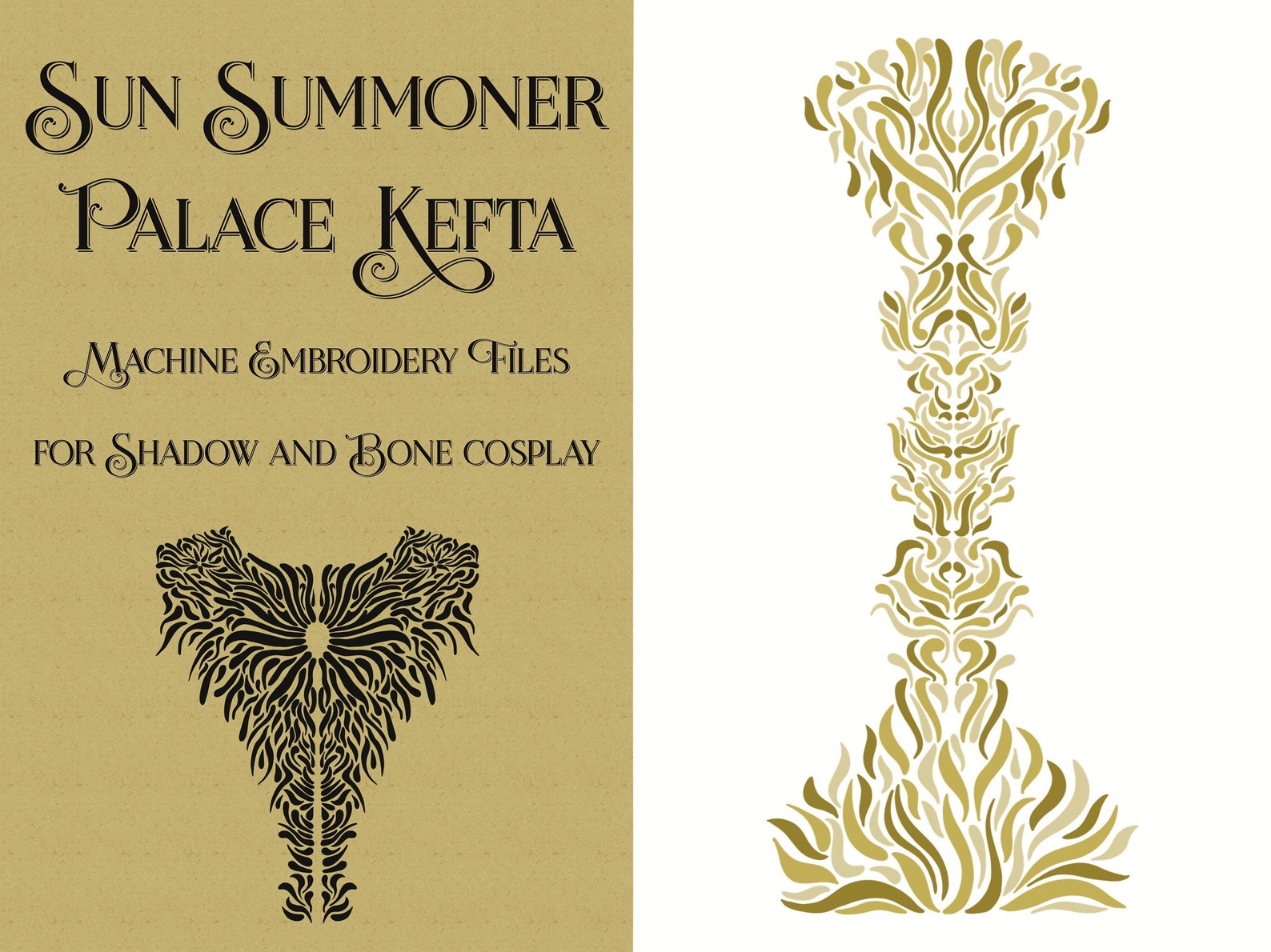 Sun Summoner Kefta: Machine Embroidery Files for Shadow and Bone, Alina ...