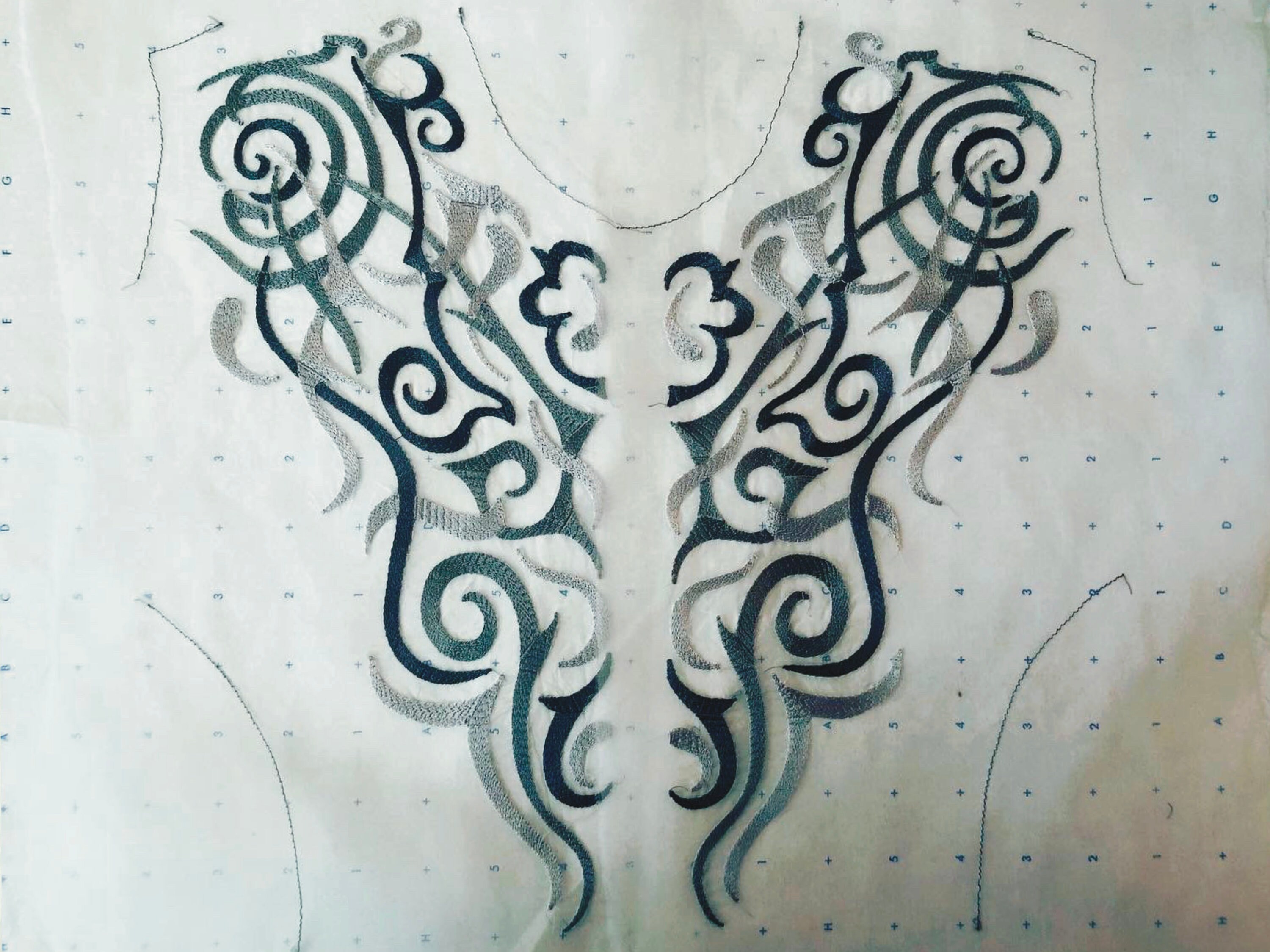 Embroidered Squaller Kefta Lace Appliqués, Zoya Nazyalensky Shadow and ...