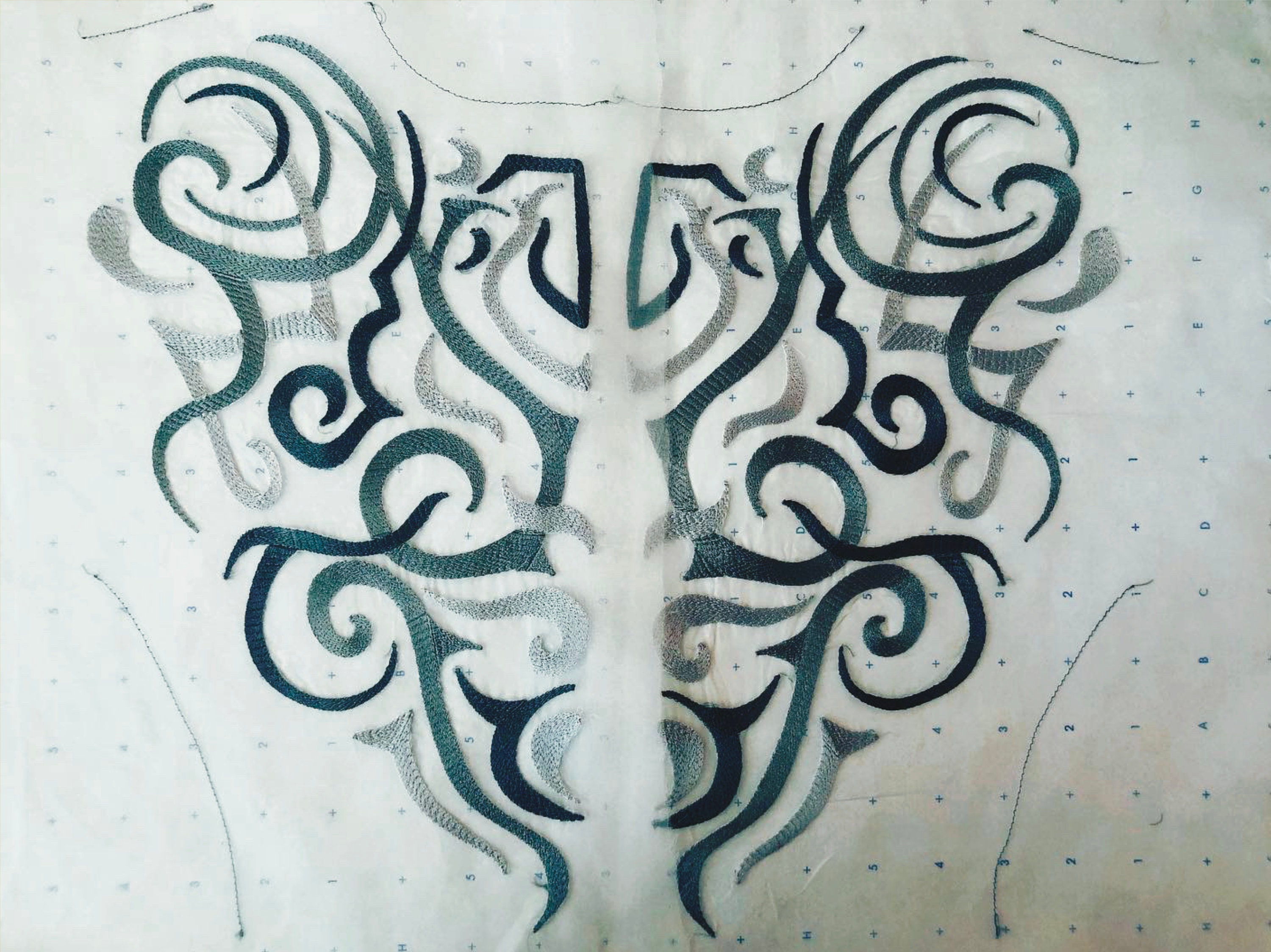 Embroidered Squaller Kefta Lace Appliqués, Zoya Nazyalensky Shadow and ...