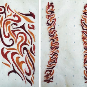 Embroidered Inferni Kefta Lace Appliqués, Marie Shadow and Bone Grisha ...