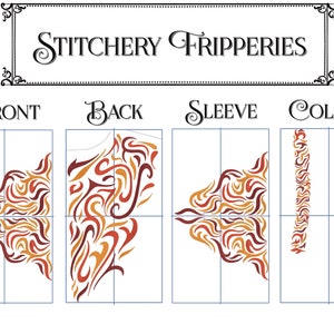 Embroidered Inferni Kefta Lace Appliqués, Marie Shadow and Bone Grisha ...