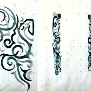 Embroidered Squaller Kefta Lace Appliqués, Zoya Nazyalensky Shadow and ...