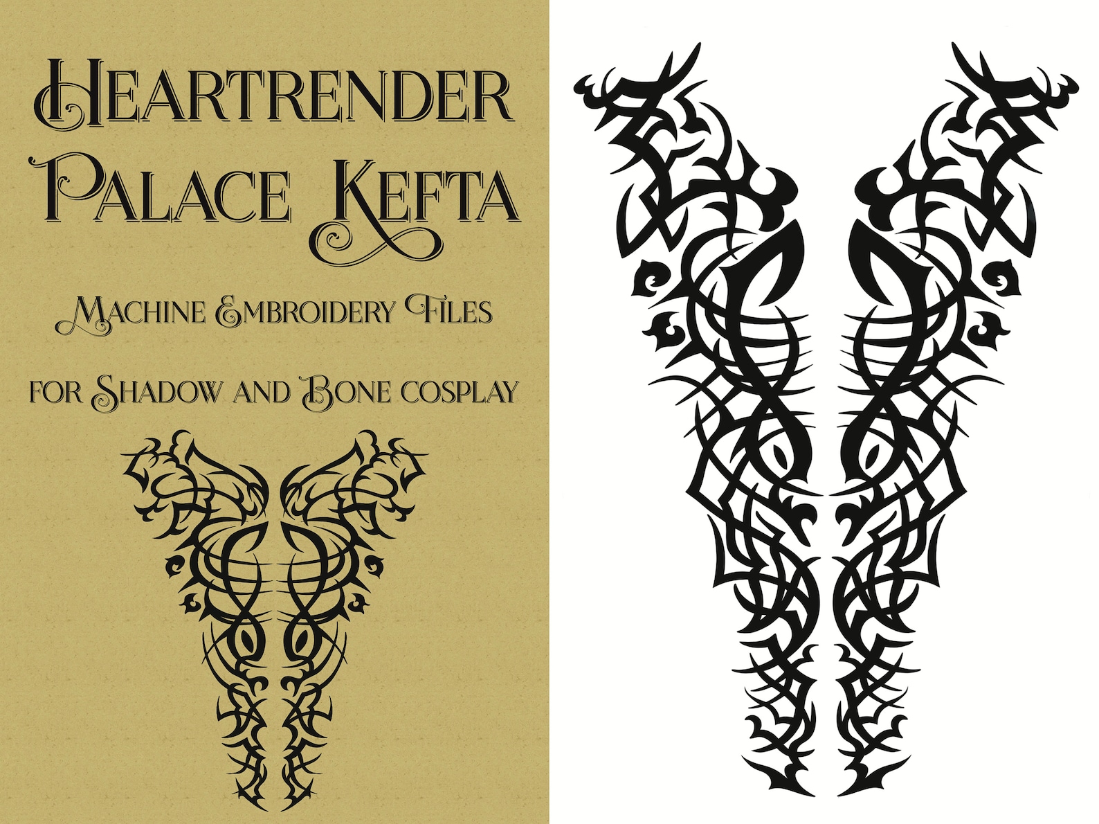 Heartrender Palace Kefta: Machine Embroidery Files for Shadow and Bone ...