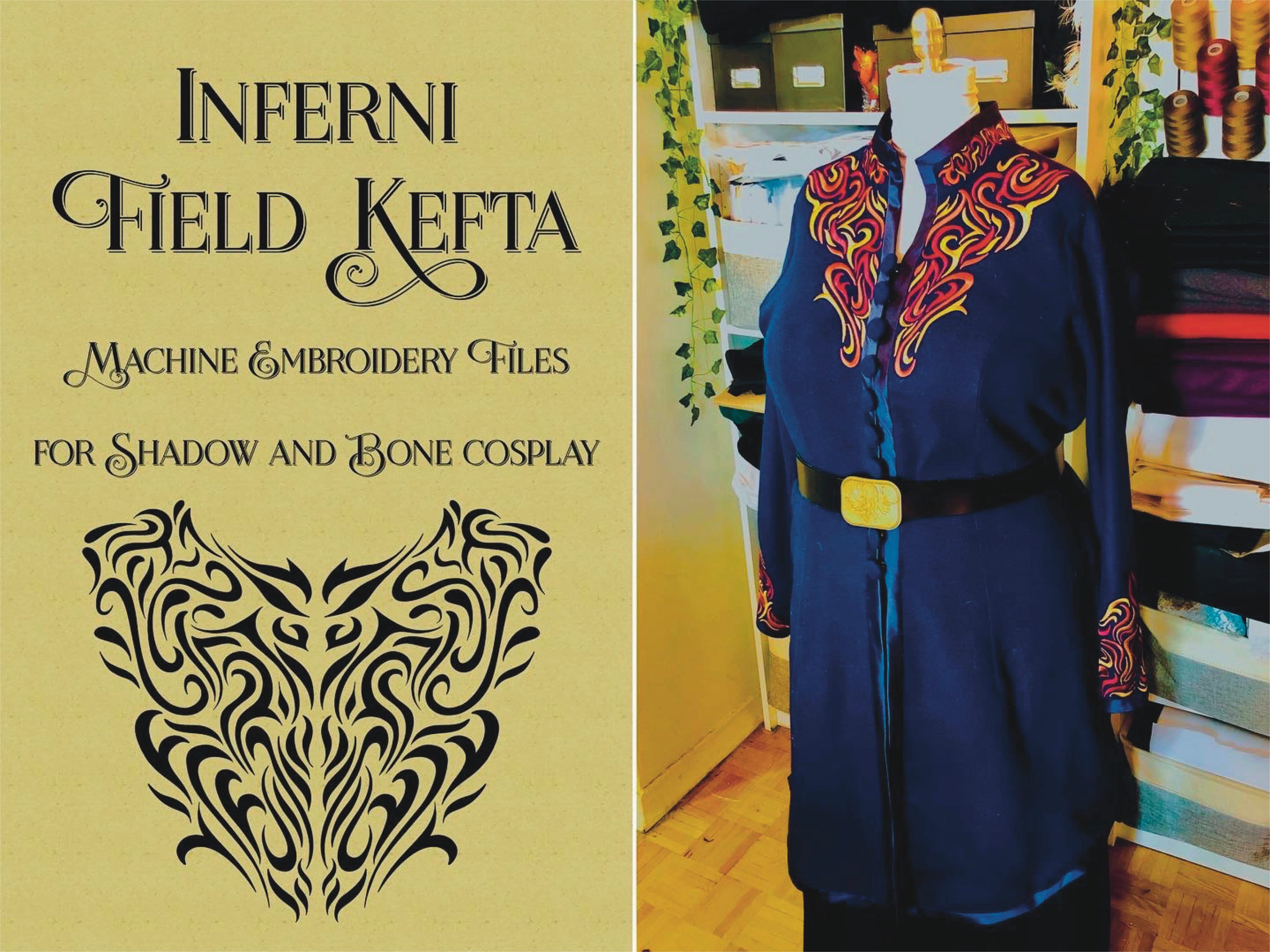 Inferni Kefta: Machine Embroidery Files for Shadow and Bone, Marie ...