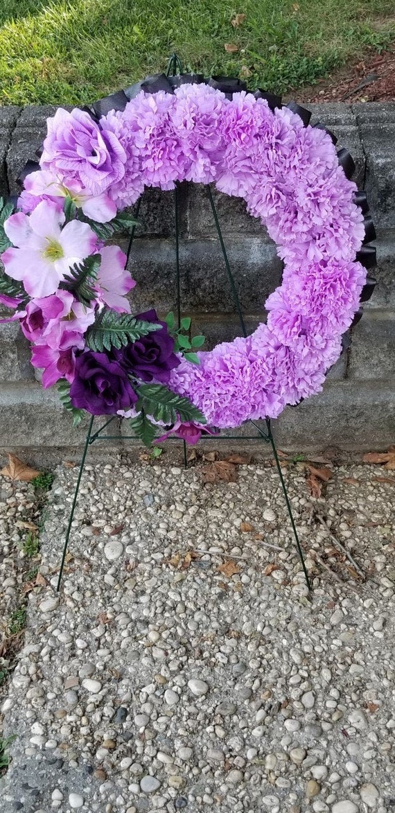 Cemetery Wreath Cemetery Flowers Cemetery Decorations | Etsy