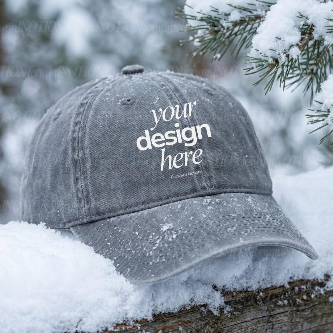 Infinity Her Cassie Hat Mockup Light Grey Baseball Cap Mock Winter - Etsy