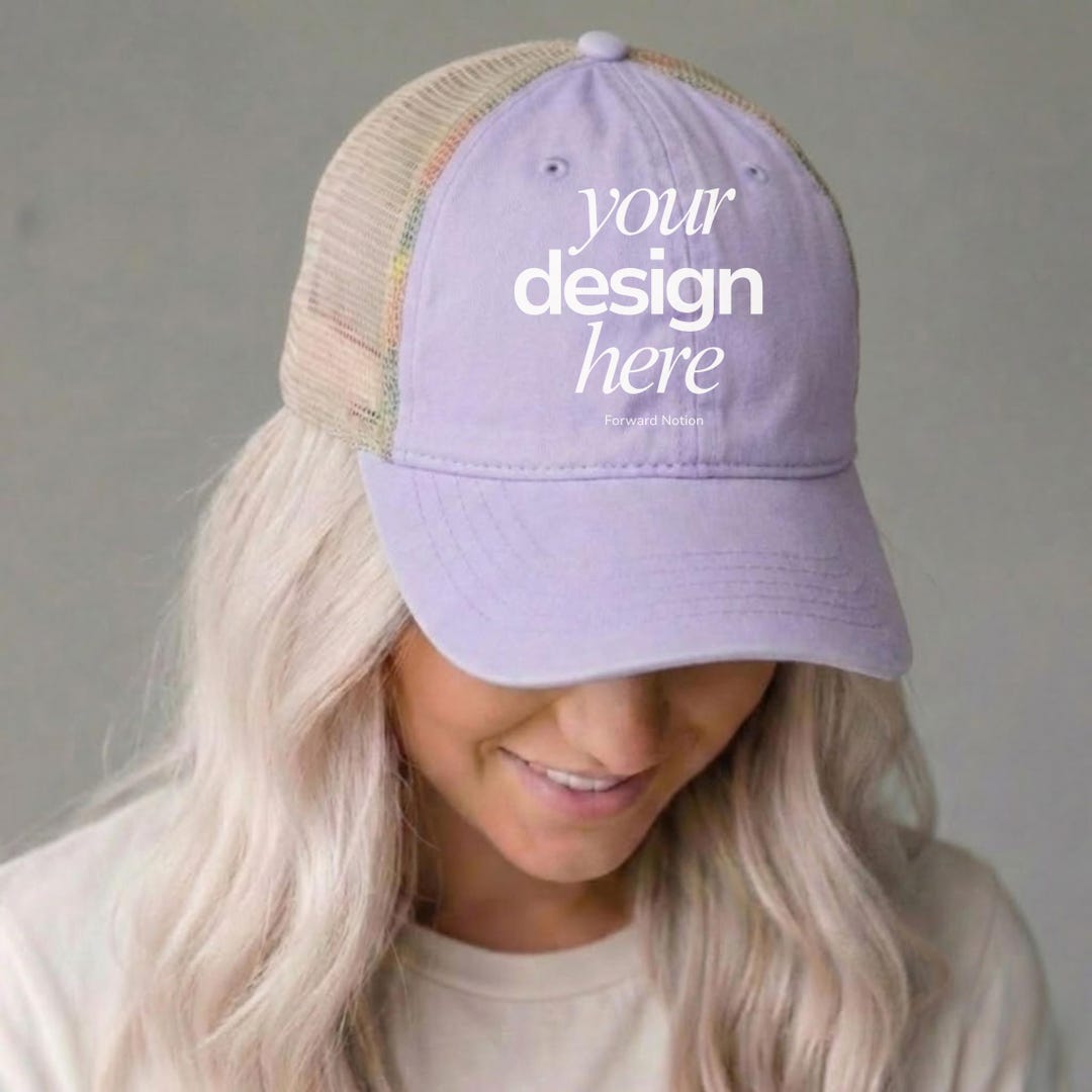 Lavender Infinity Her Tess Hat Mockup Purple Baseball Cap Mock - Etsy