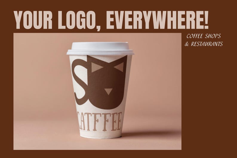 Hand-drawn Cat Logo Bundle – 3 Editable Branding Kits, Canva Template ...