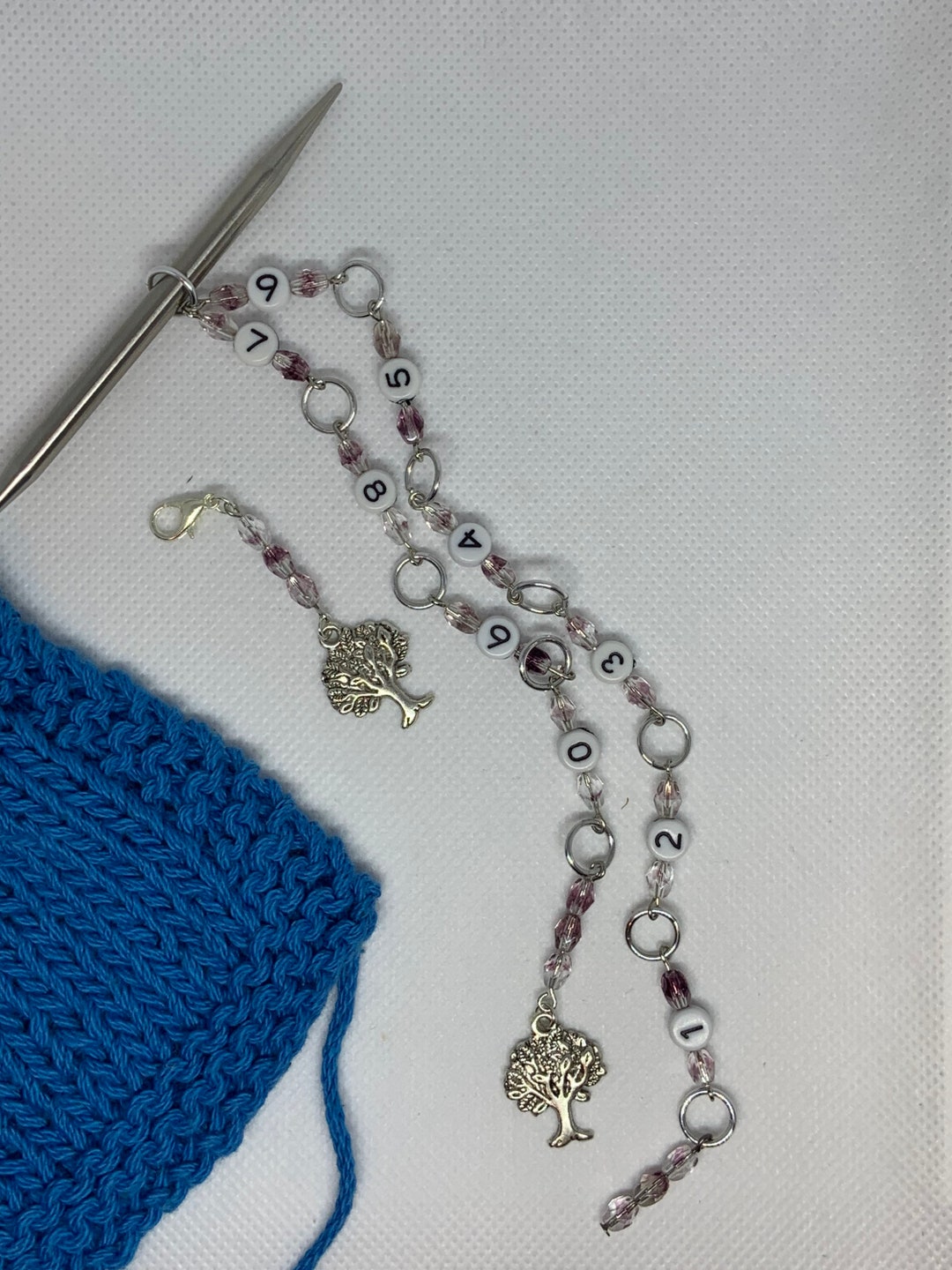 Pink Tree Row Counter Chain - Etsy