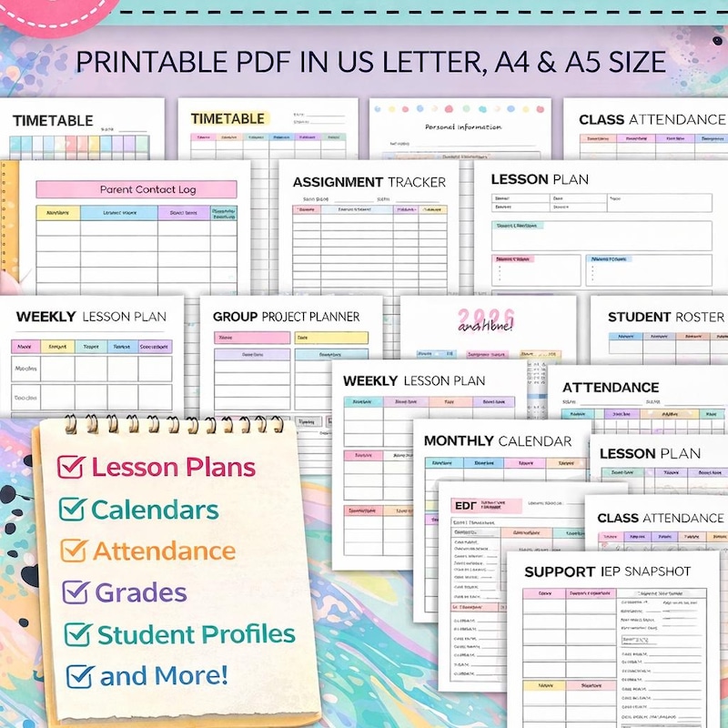 26/27 Teacher Planner - Etsy UK