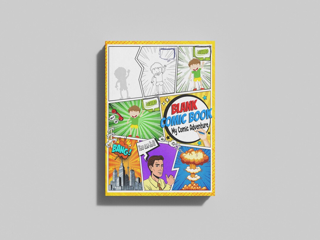 Blank Comic Book: 100 Page Comic Creation Kit (instant Digital Download ...