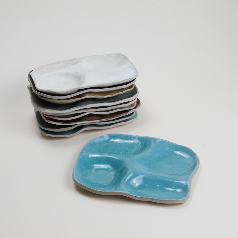 Snack Plate With Section - Etsy