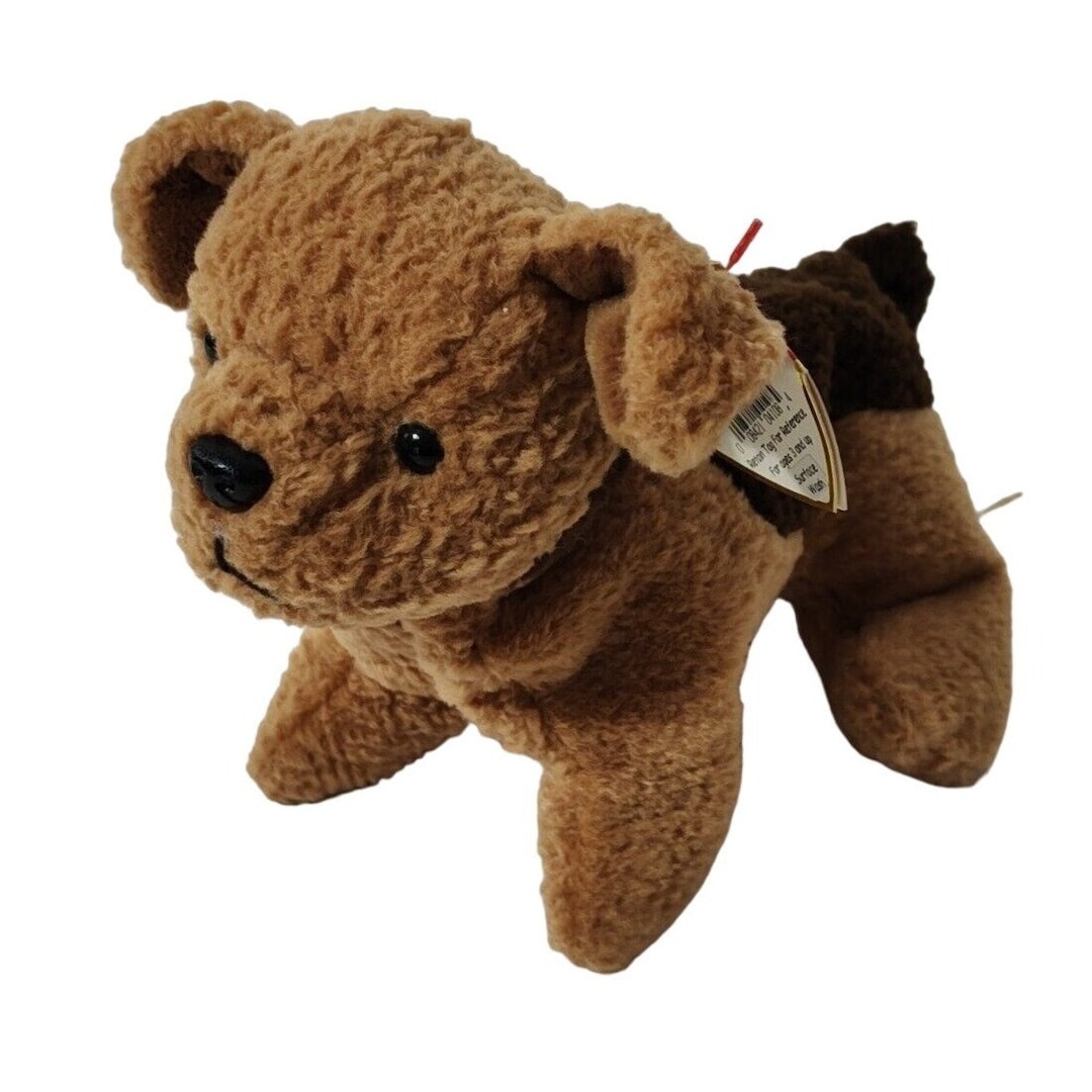 Vintage Ty Beanie Babies Tuffy the Terrier Dog Plush Stuffed Animal ...