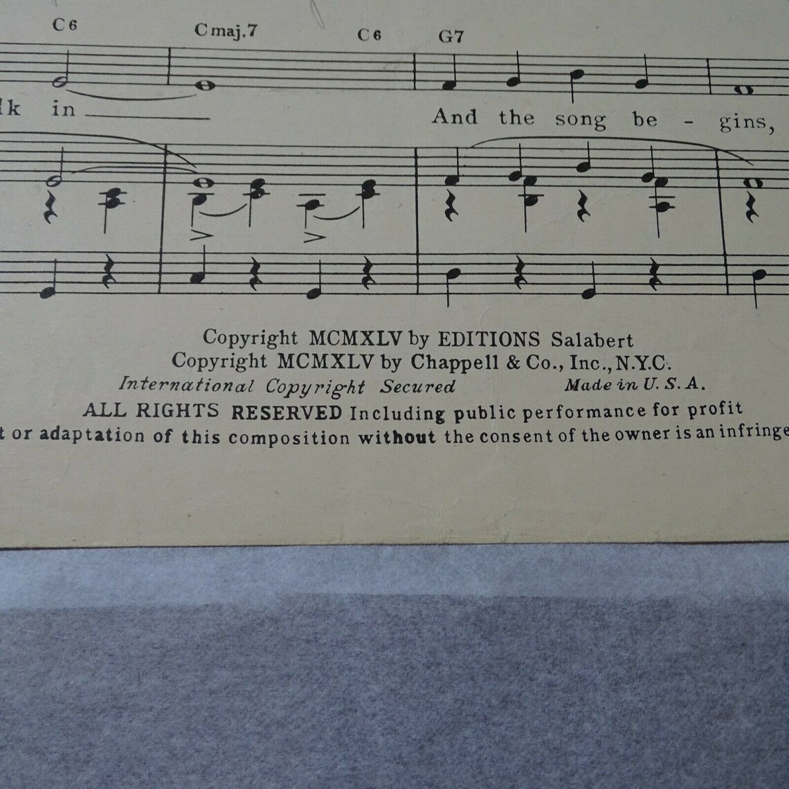 Vintage Symphony Piano Chappell Co. Sheet Music | Etsy