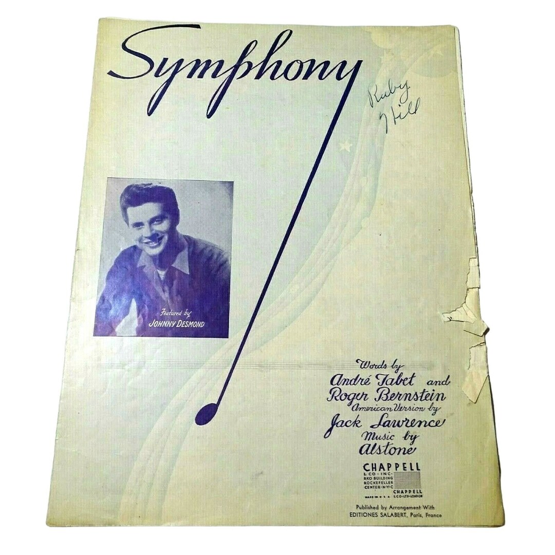 Vintage Symphony Piano Chappell Co. Sheet Music - Etsy