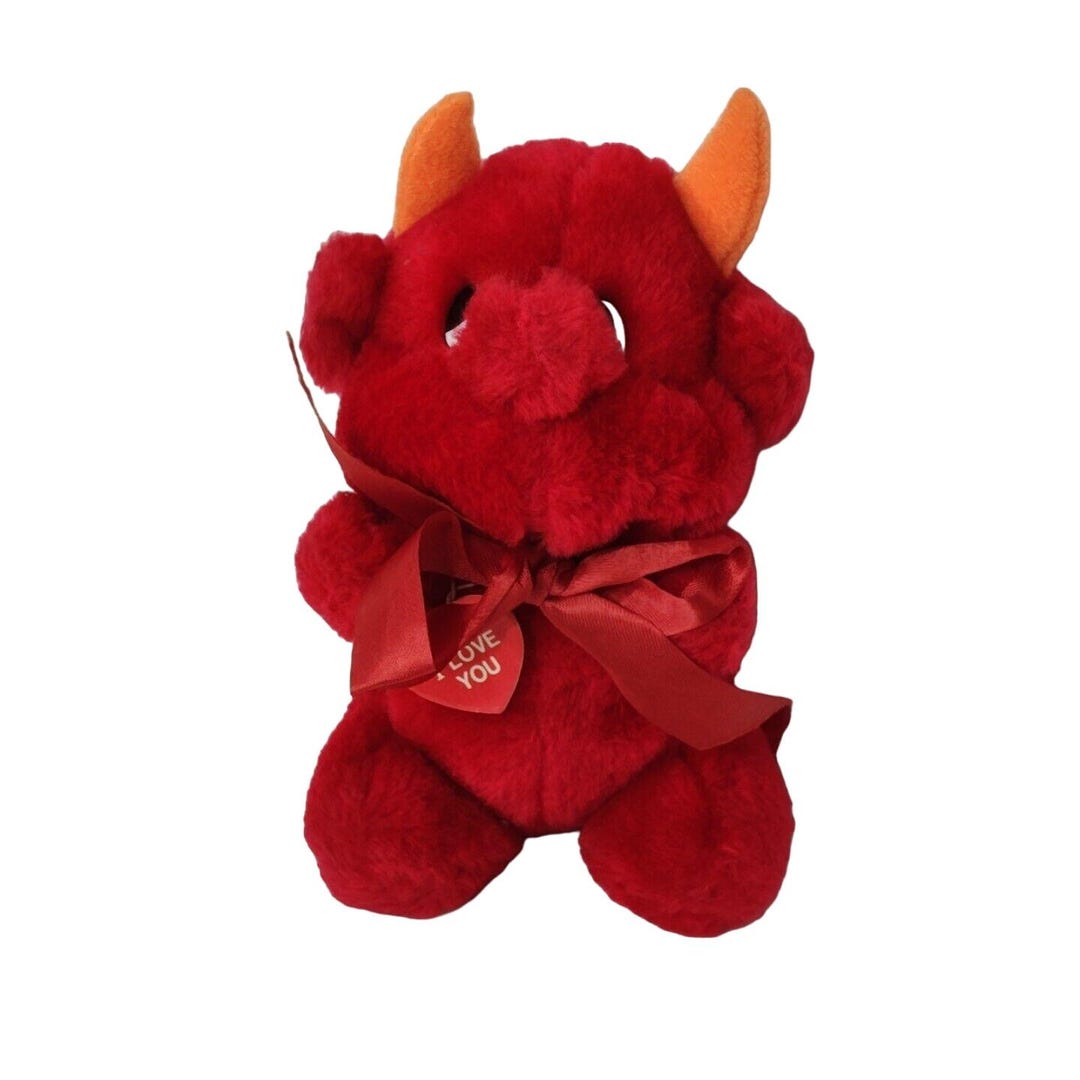 Vintage Russ Berrie Hot Stuff Devil Stuffed Animal Plush Soft Toy ...