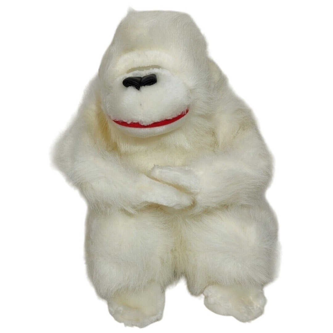 Vintage Fine Toy White Gorilla Monkey Plush Stuffed Animal Toy ...