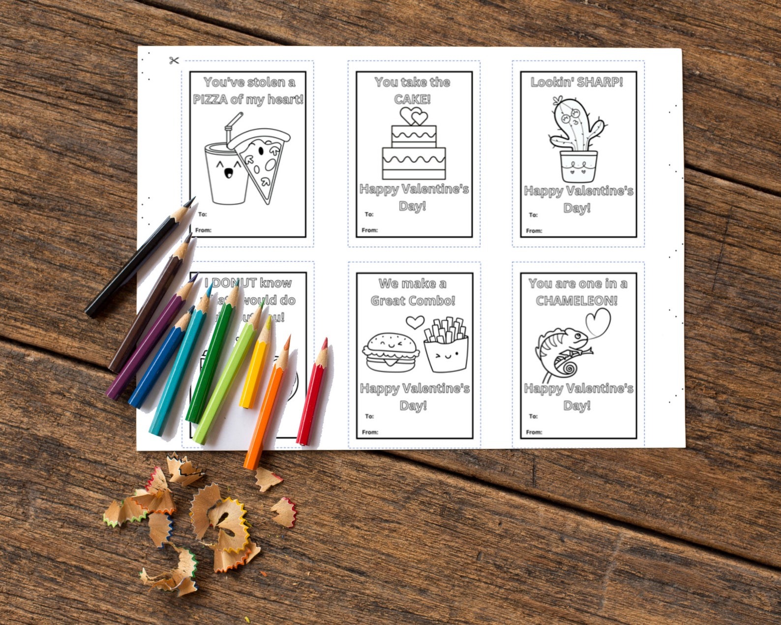Coloring Printable Valentine's Day Cards, Classroom Valentine's Day ...