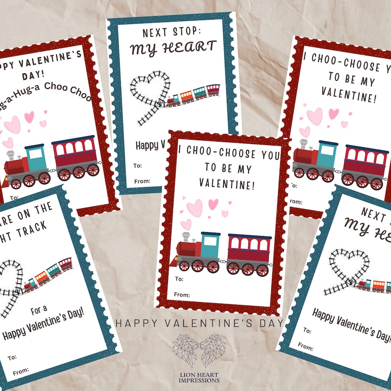 Train Valentine - Etsy