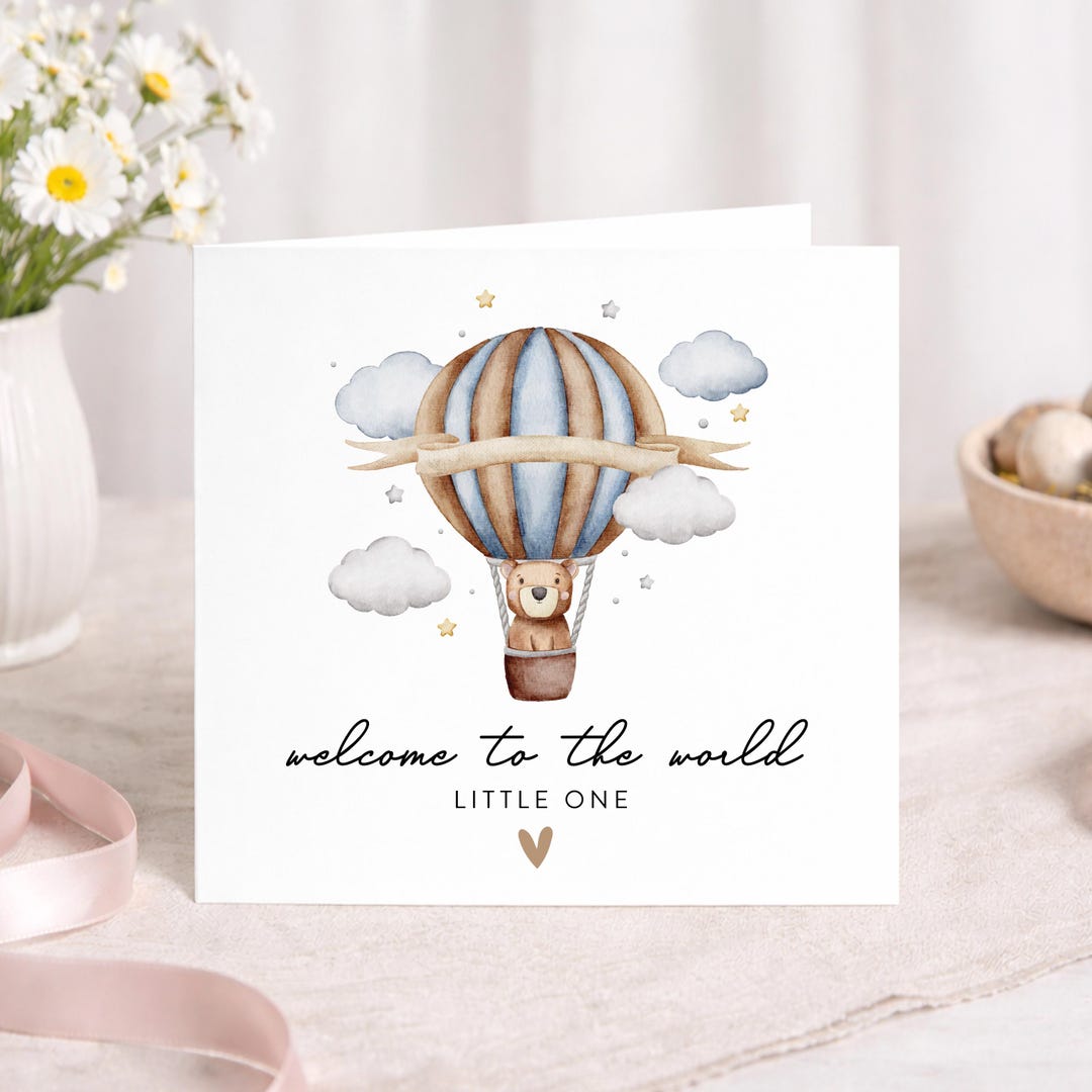 Personalised New Baby Girl Card, Welcome to the World Card, New ...