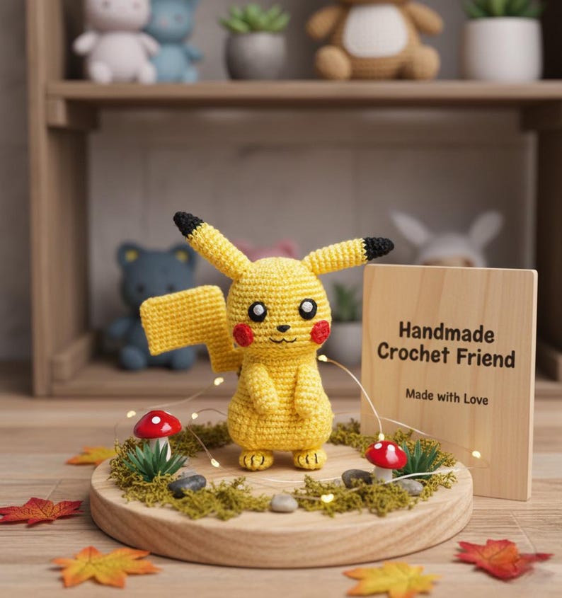 Pikachu Crochet Pattern PDF | Mini Pokemon Amigurumi | Cute Anime Plush ...