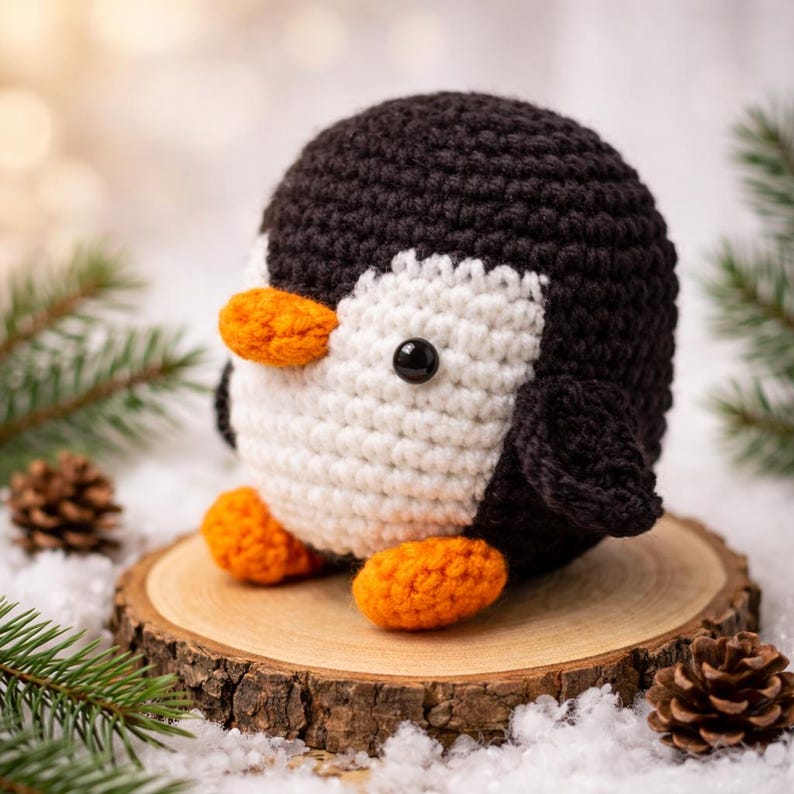 Penguin Crochet Pattern PDF | Cute Amigurumi Penguin | Beginner Crochet ...