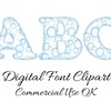 Bubbles Font Clipart, Instant Download, Upper & Lower Case Letters ...