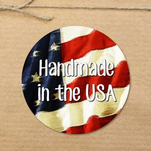 Handmade in the USA Stickers, Envelope Seals, Perfect for Small ...