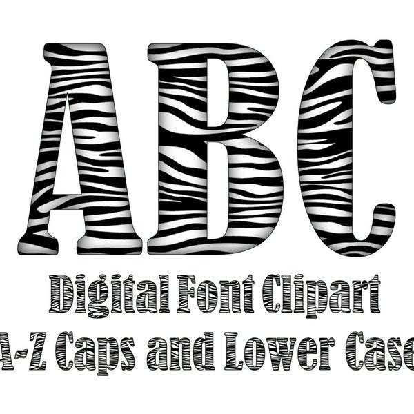 Zebra Print Letters - Etsy