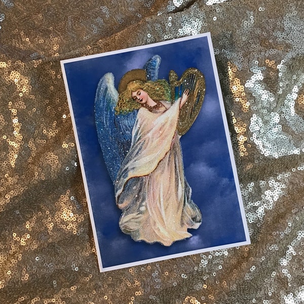 Vintage Angel Card - Etsy