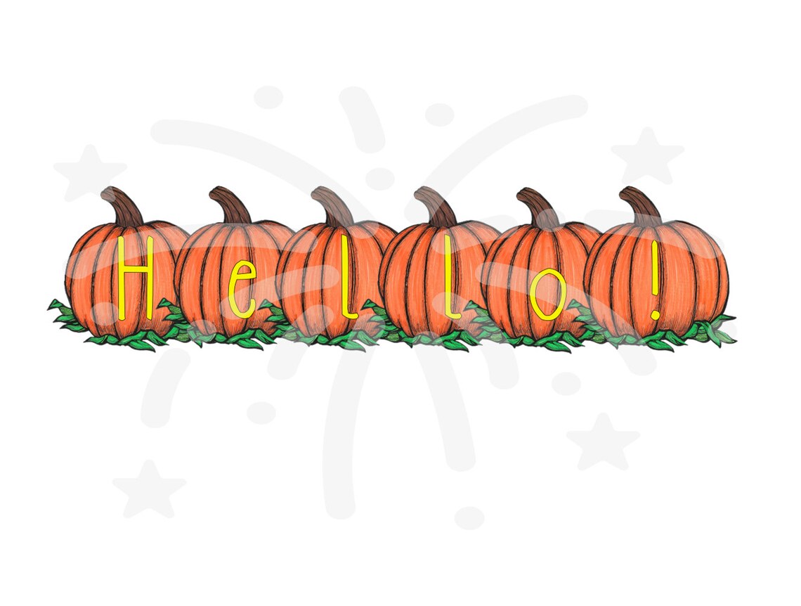 Pumpkin Font Clipart, Hand Drawn Letters, Numbers, Symbols (digital ...