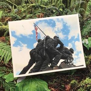 Personalized USMC War Memorial Note Cards - Etsy